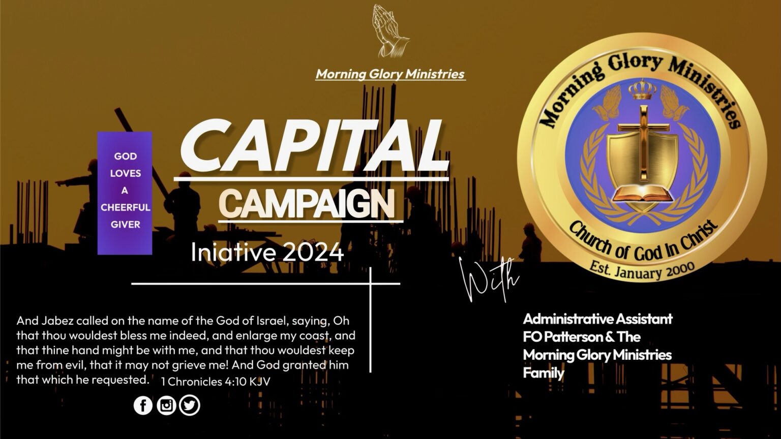 Capital Campaign - Morning Glory Church